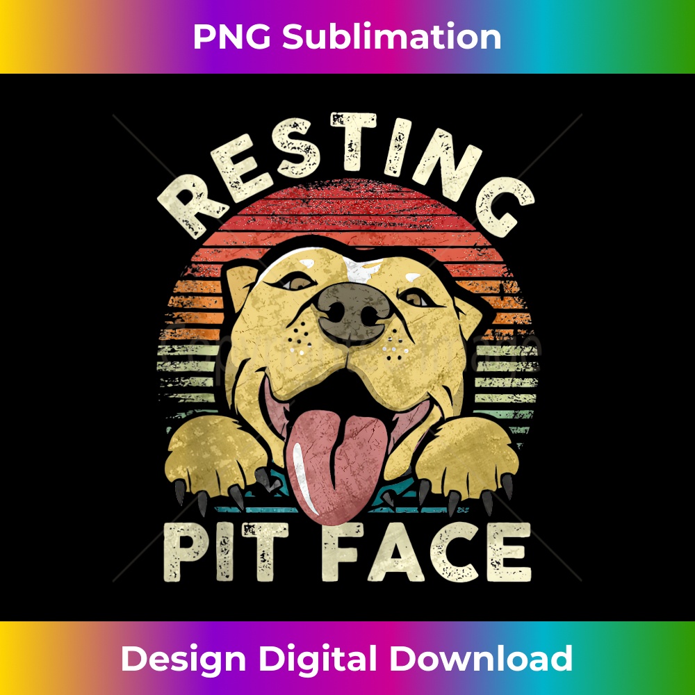 Funny Dog Resting Pit Face Joke Quote Vintage Pitbull Mama T | Inspire ...