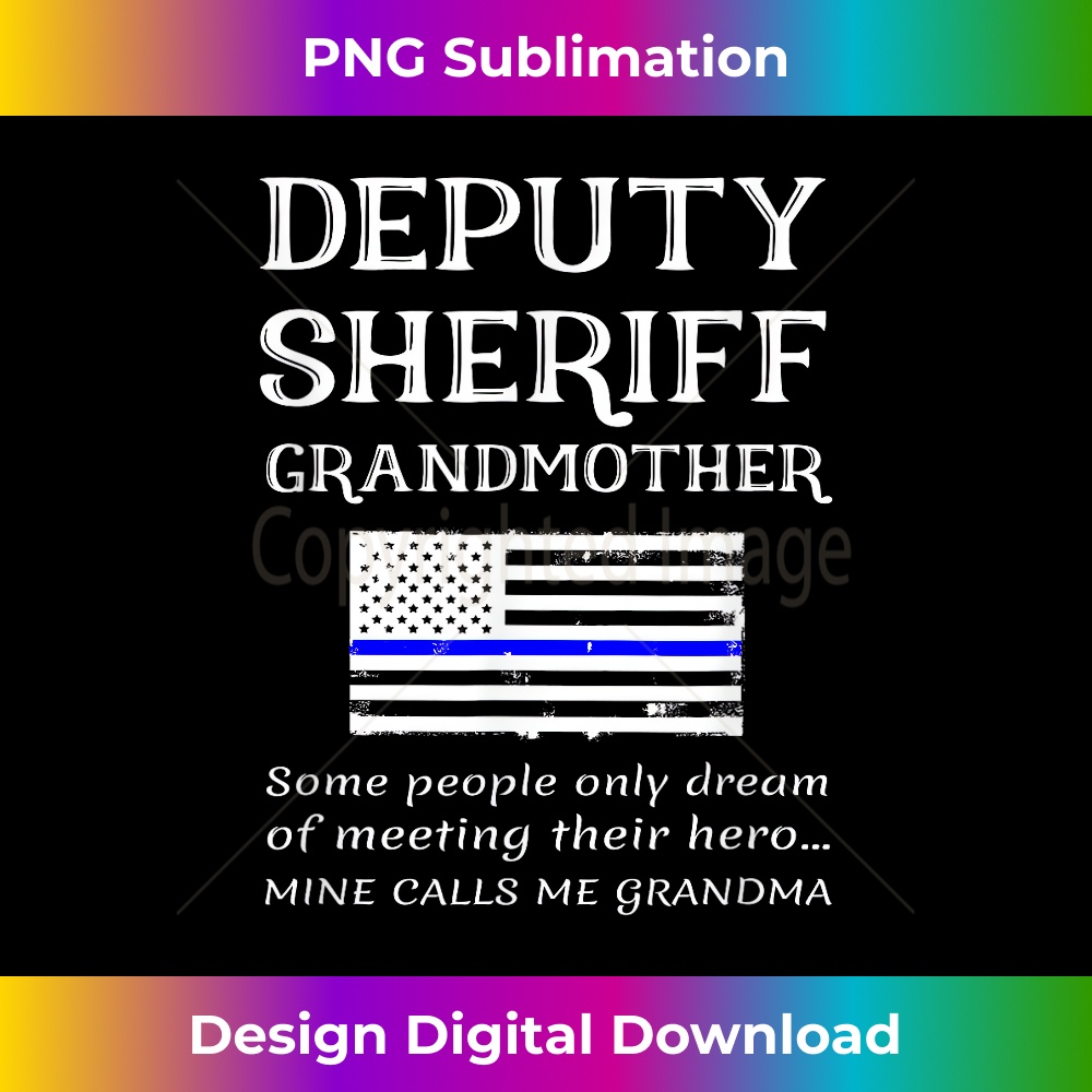 Proud Deputy Sheriff Grandmother Grandma Granny US Flag Line | Inspire ...