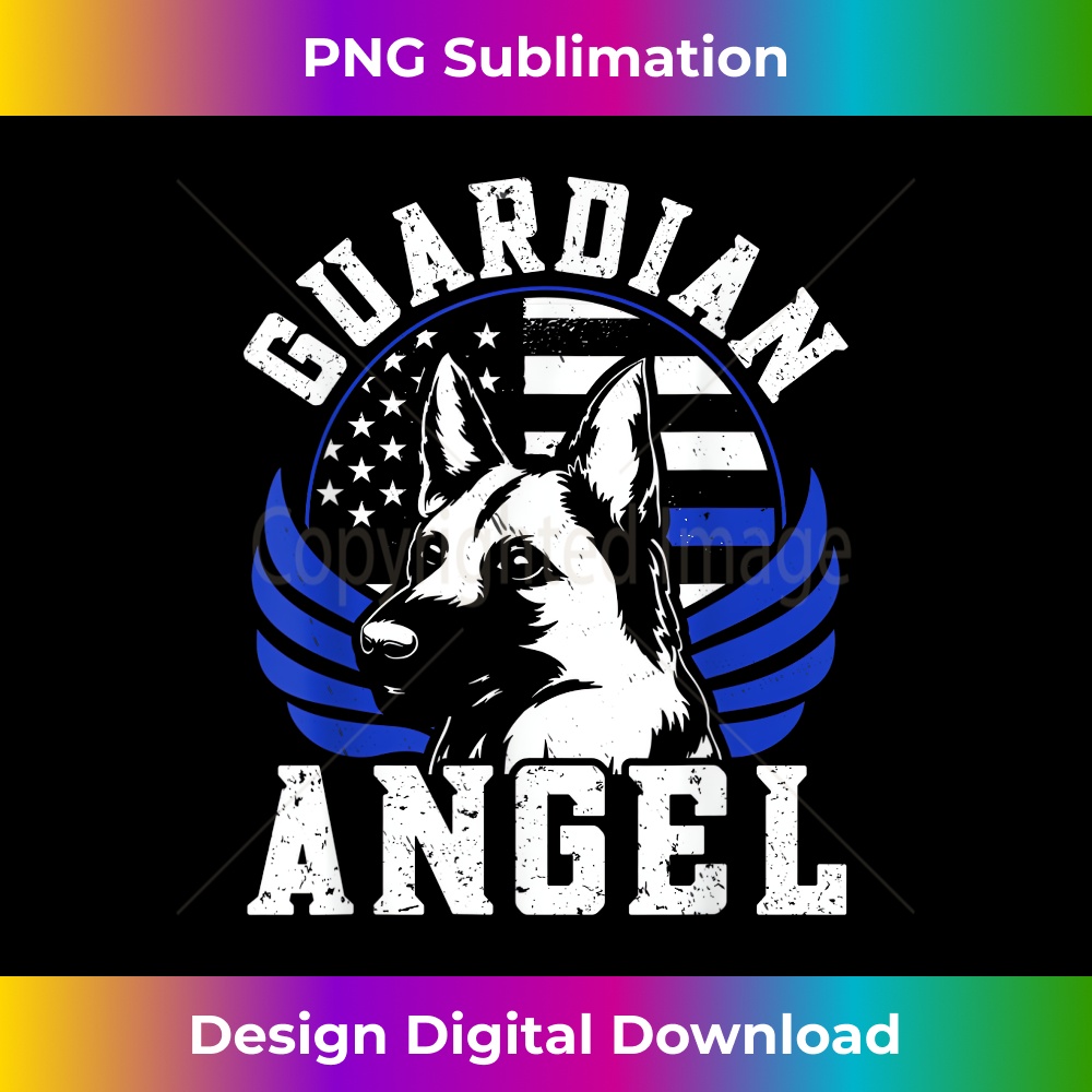 Blue Line K9 Police Dog Guardian Angel K9 Police Officer - T | Inspire ...