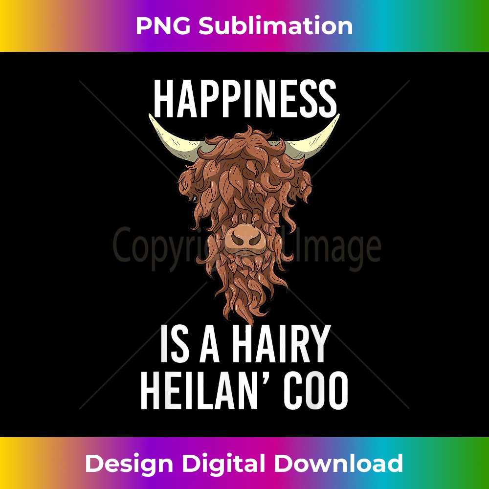 Happiness Is A Harry Heilan' Coo Scottish Highland Cow Gift | Inspire ...