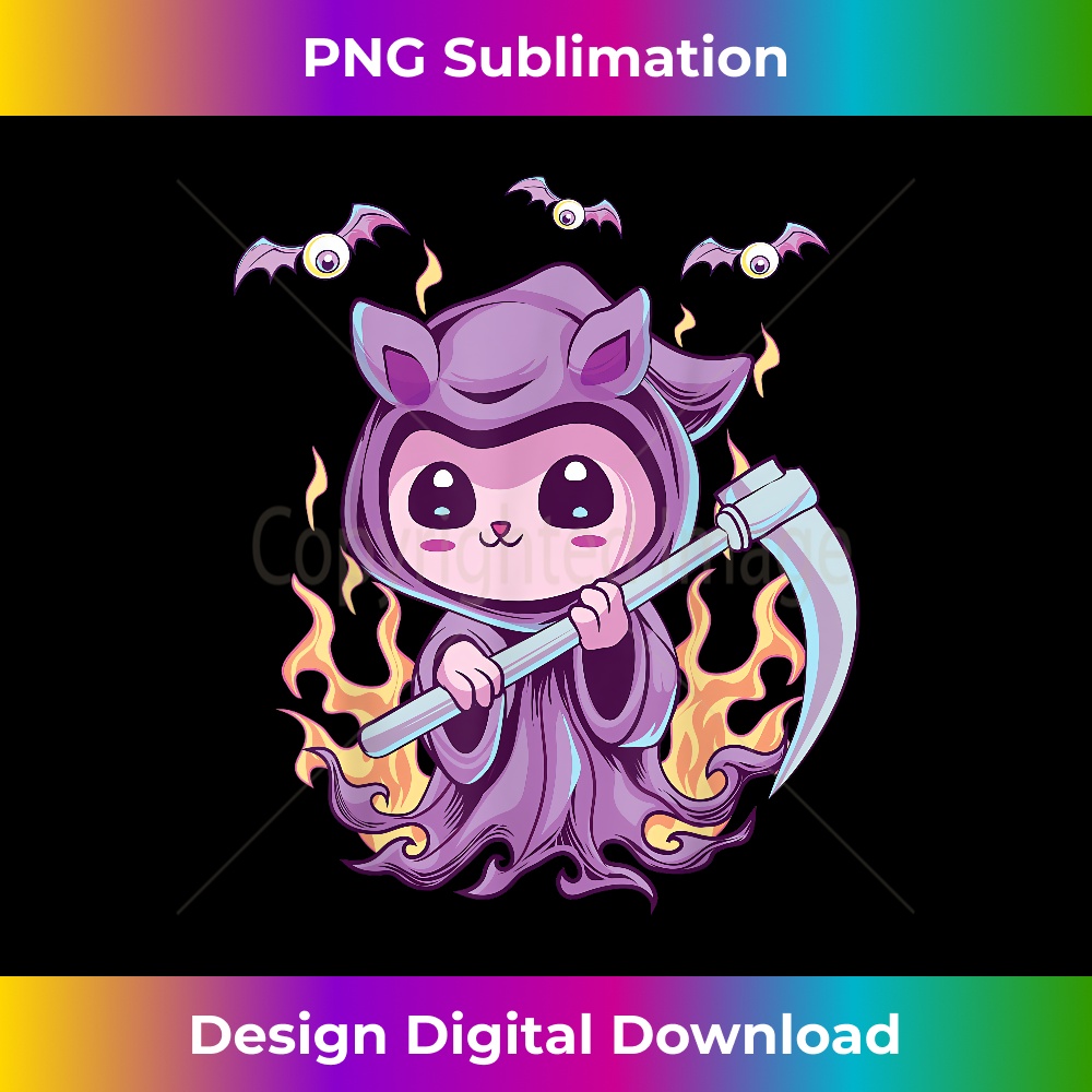 Pastel Goth Grim Reaper Cat Cute Creepy Death Cat Aesthetic | Inspire ...