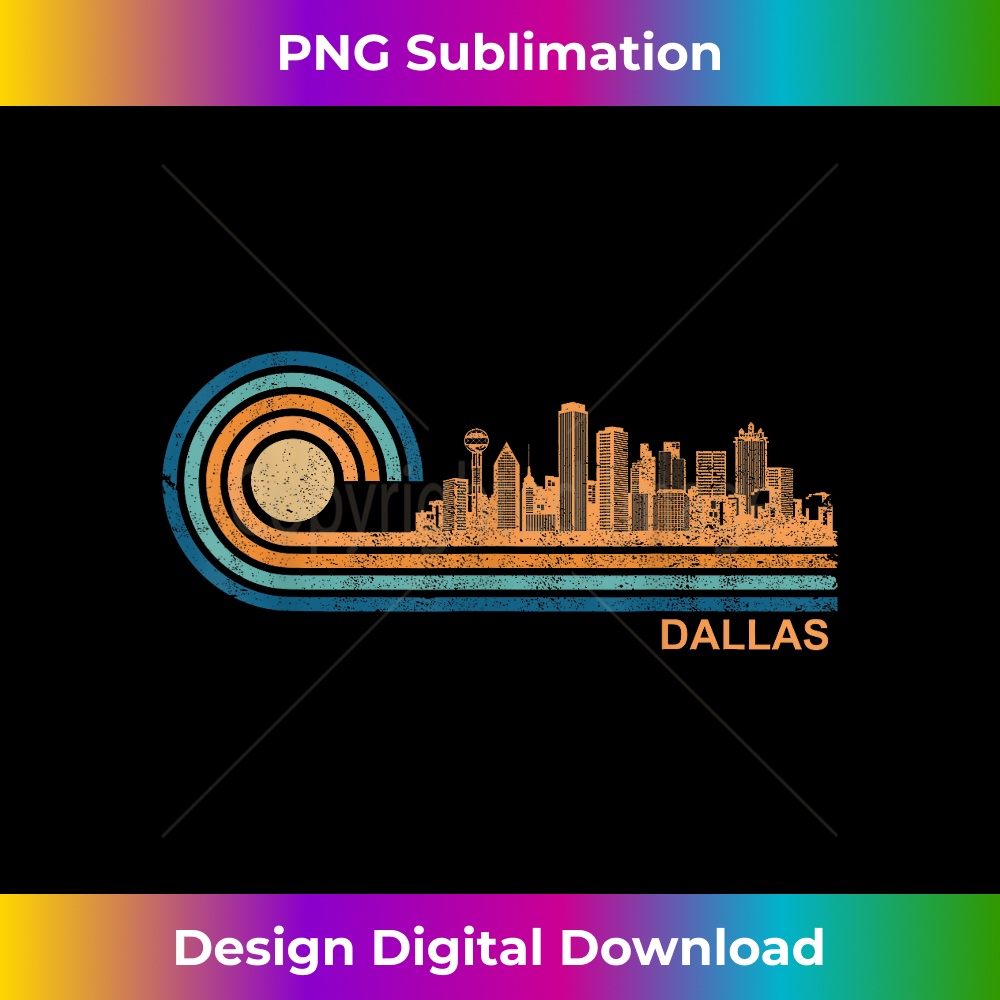Dallas Skyline Retro Dallas Fan Texas Vintage Dallas - Artis | Inspire ...
