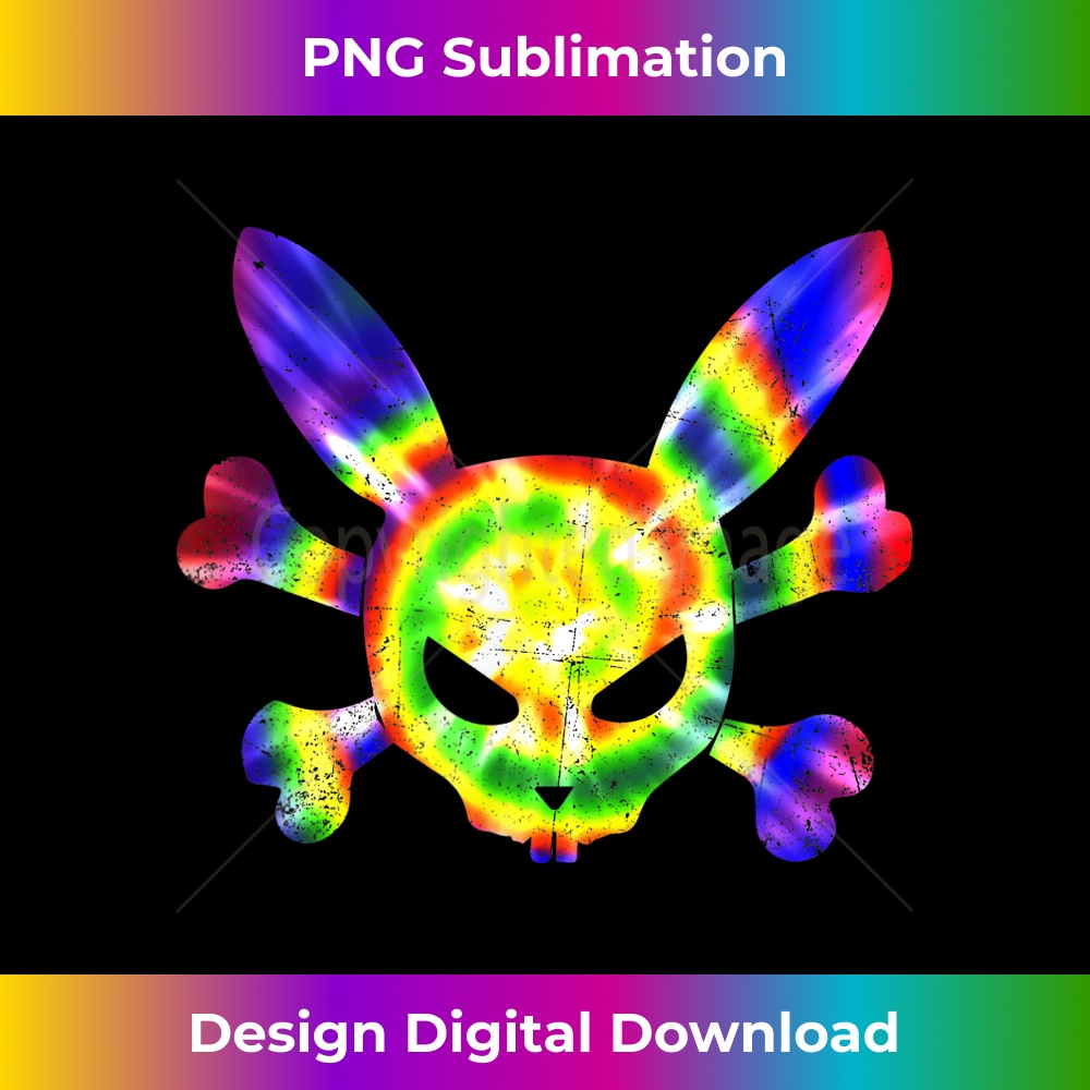 Scary Skull And Bad Crossbones Rabbit Horror Bunny Tie Dye - | Inspire ...