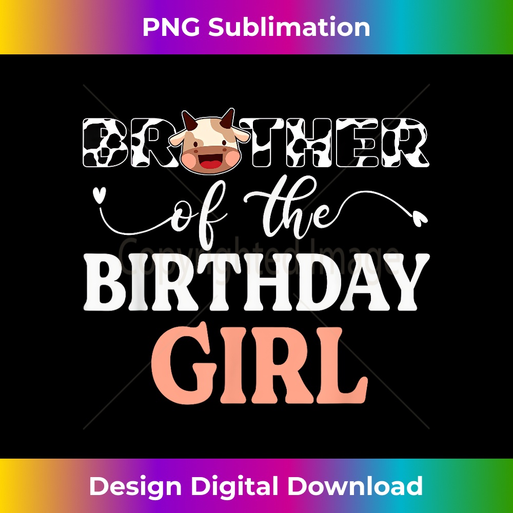 Brother Of The Birthday Girl Farming Barnyard Birthday Cow - | Inspire ...