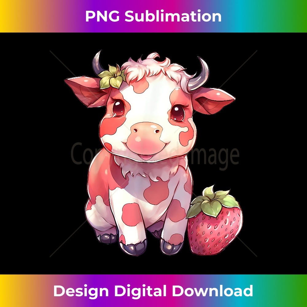 Cute Pink Strawberry Cow Print Kawaii Animal - Eco-Friendly | Inspire ...