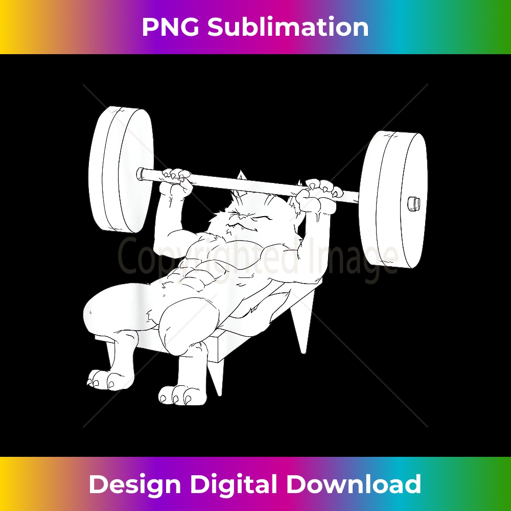 Cat Bench Press Powerlifting - Bohemian Sublimation Digital | Inspire ...