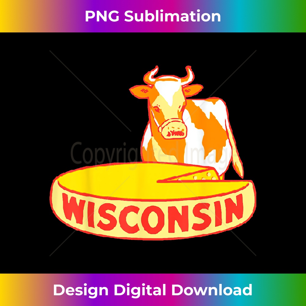 Vintage Wisconsin Dairy Cheese Cow Retro - Vibrant Sublimati | Inspire ...
