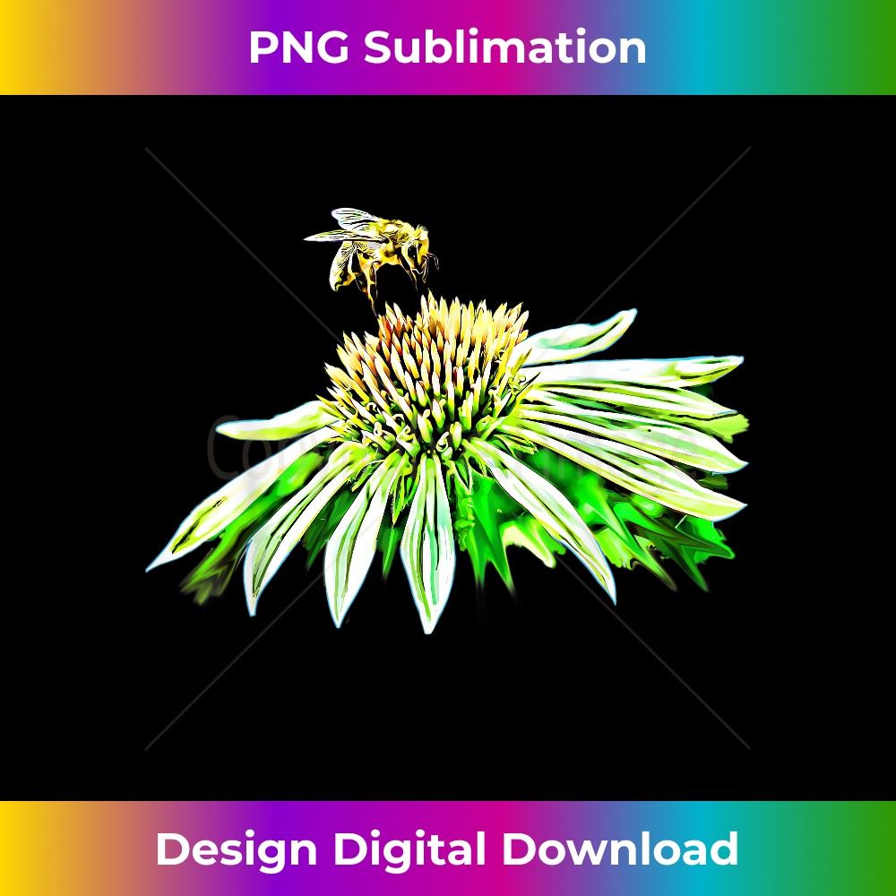 Bee Pollinating Flower Illustration A Buzz Pollination - Min | Inspire ...
