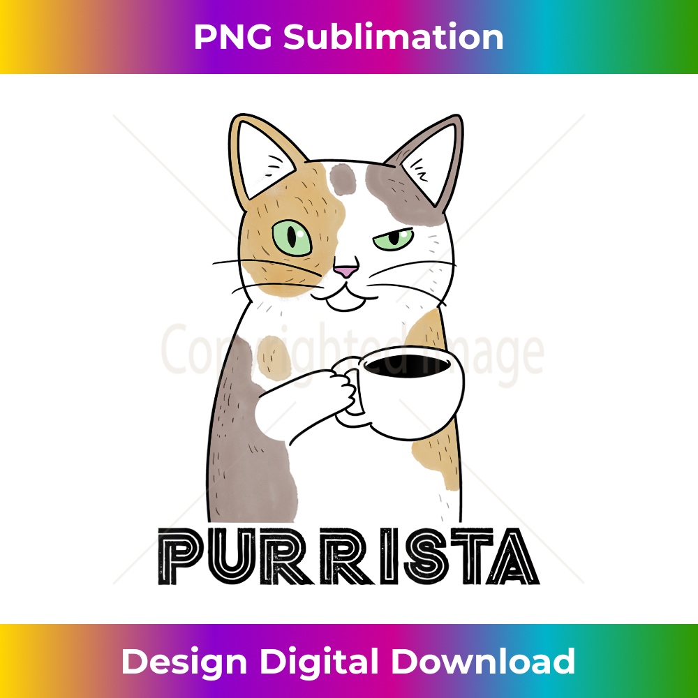 Coffee Cat Purr-ista Barista - Crafted Sublimation Digital | Inspire Uplift