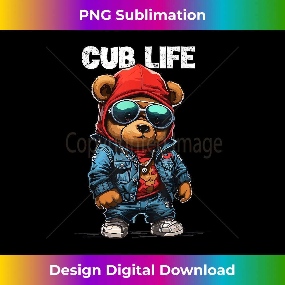 Cub Bear Life Funny Teddy Bear Stuff For Men Women Thug - Fu | Inspire ...
