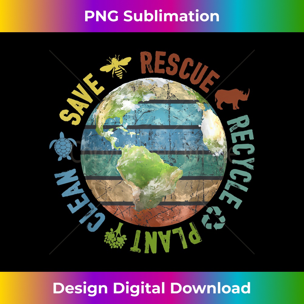 Earth Day Save Bees Rescue Animals Recycle Plastics Vintage | Inspire ...