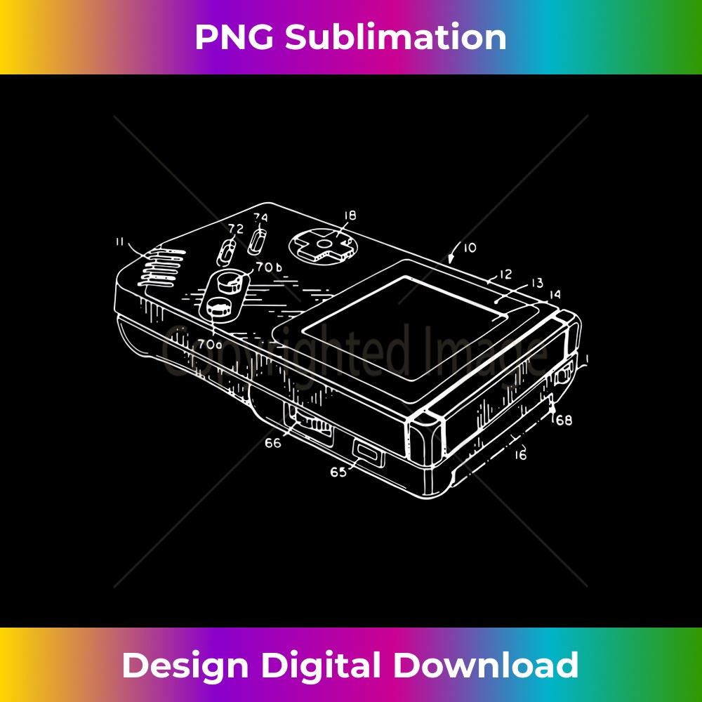 Vintage Gaming Diagram - Portable Video Game Console Chart - | Inspire ...