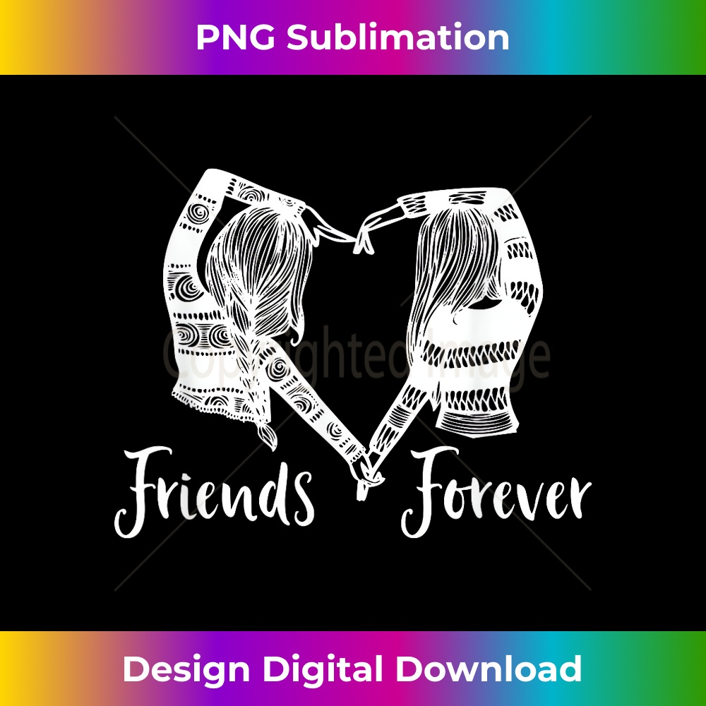 Best Friend Forever Matching BFF Heart Outfit For Two Bestie | Inspire ...