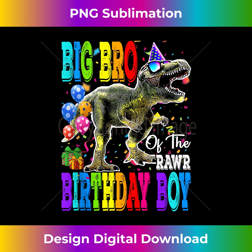 Big Bro of the Birthday Boy T-Rex Rawr Dinosaur Birthday boy | Inspire Uplift