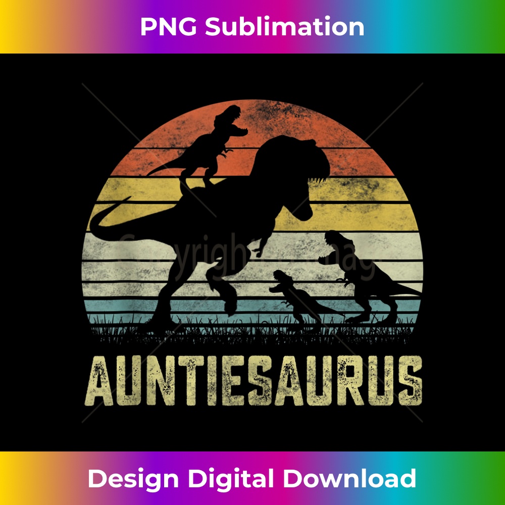 Auntie saurus T Rex Dinosaur Auntie 3 kids Family Matching T - Inspire ...
