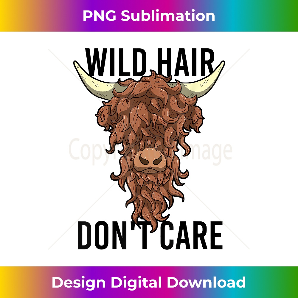 Wild Hair Don't Care T Funny Highland Cow Gift Womens - Soph | Inspire ...