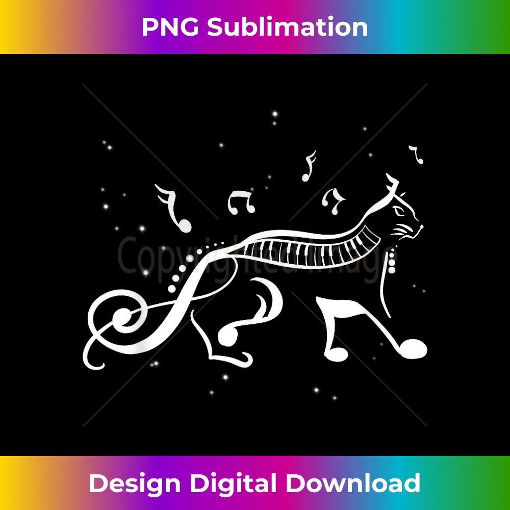 Cool Cat Treble Clef Music Funny Kitty Notes Musician Gift | Inspire Uplift