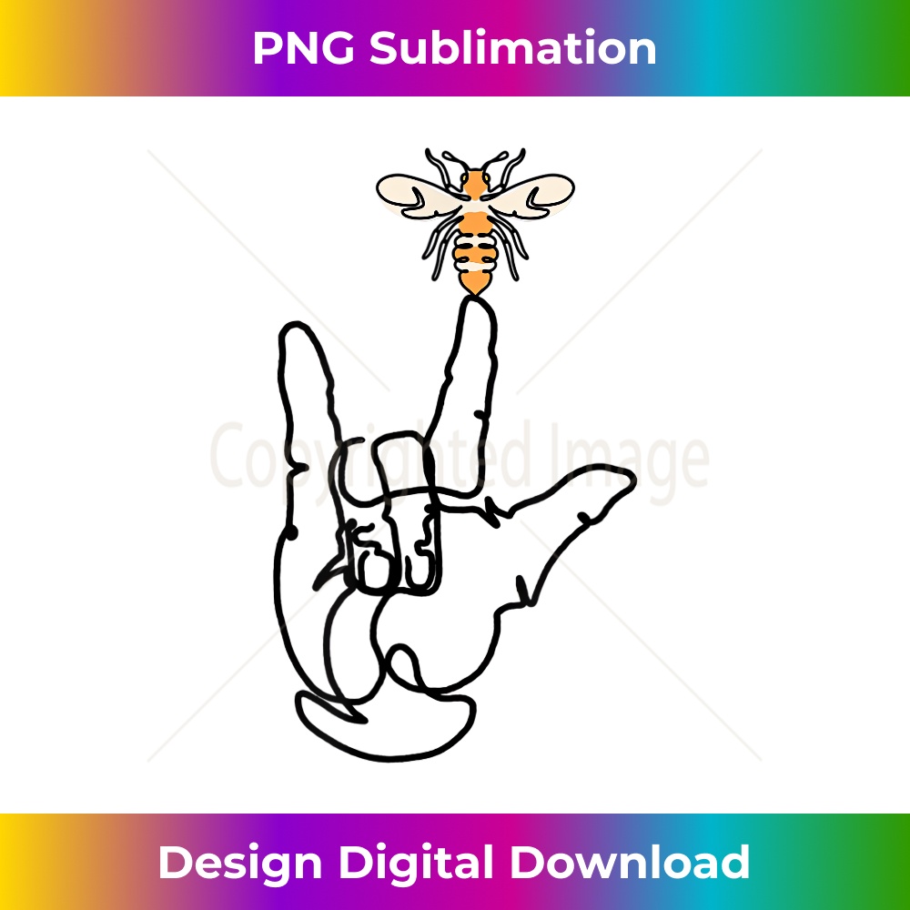 ASL I Love You Hand bee Sign Language continuous line - Cont | Inspire ...
