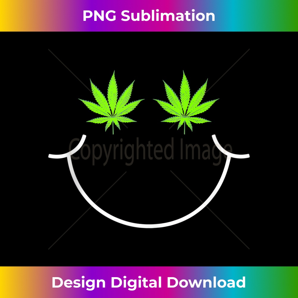 Happy Smoker Funny Marijuana Leaf Smile Face Gifts Tank Top | Inspire ...