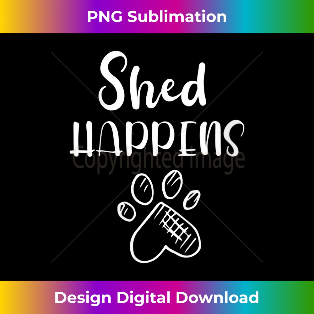 Womens Shed Happens Dog Pun Pawprint V-Neck - Sublimation-Op | Inspire ...