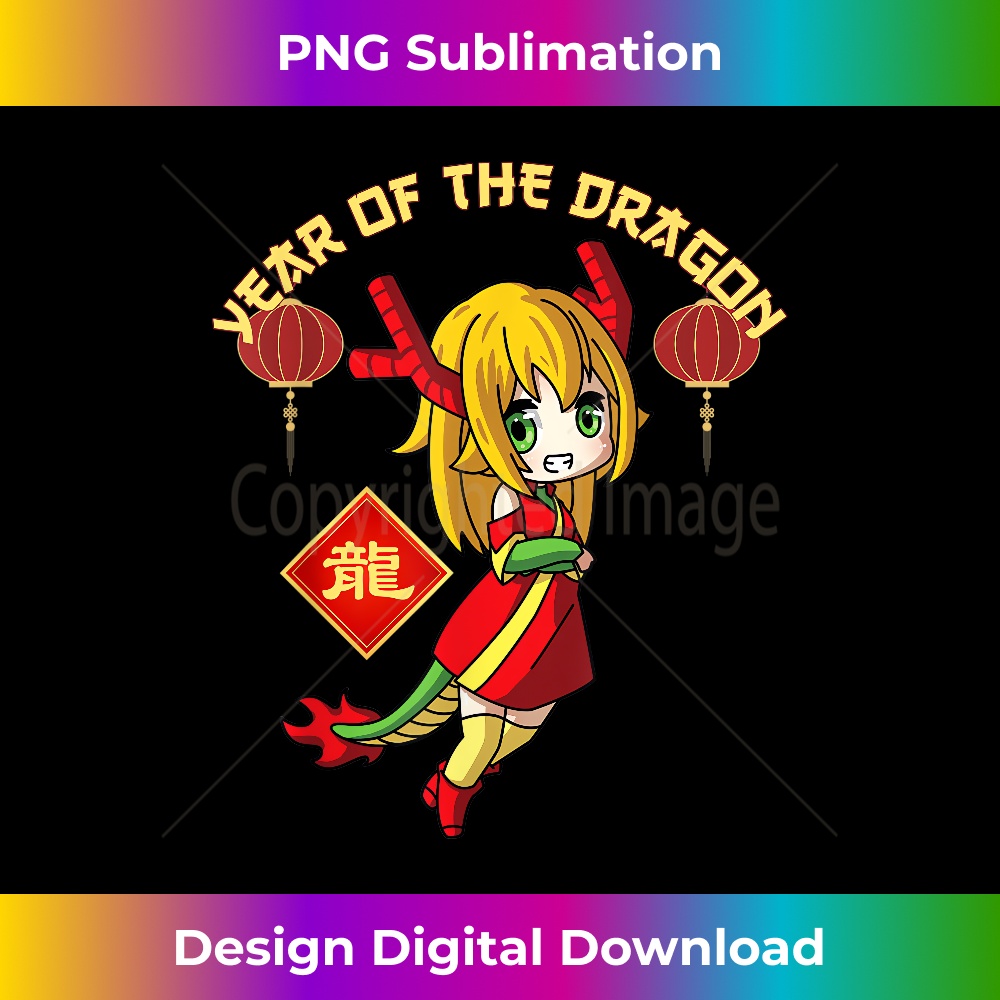 Year of The Dragon Chinese Zodiac Lunar New Year Anime Girl | Inspire ...