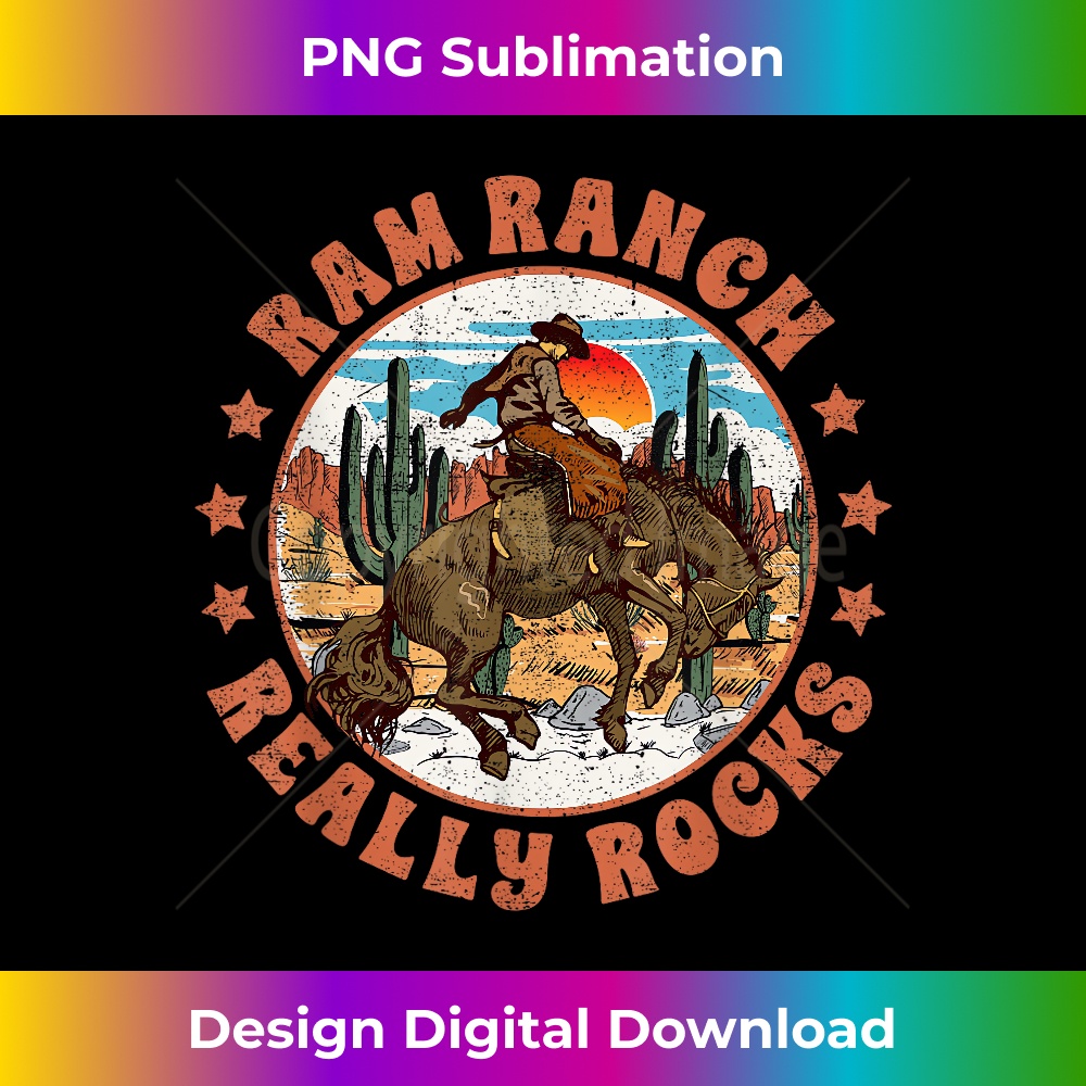 Western Country Ram Ranch Really Rocks Cowboy Riding Horse - | Inspire ...