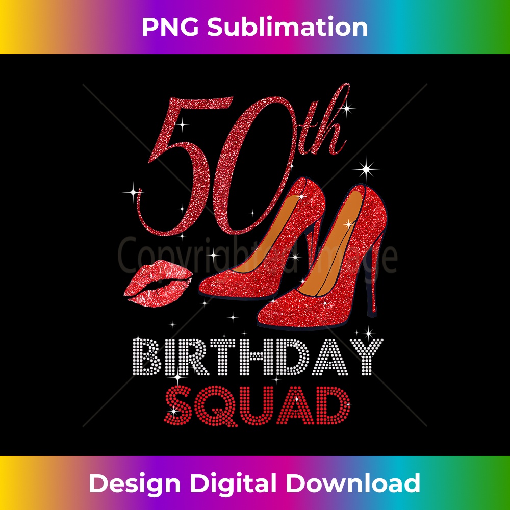 Womens 50th Birthday Squad Stepping Into 50 Red Shoes Women | Inspire ...