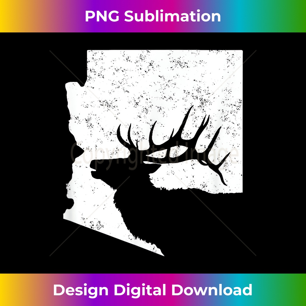Arizona Elk Hunting - Bull Elk AZ State Shape - Bespoke Subl | Inspire ...