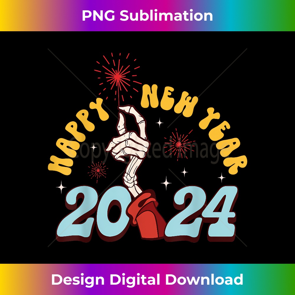 Groovy Happy New Year 2024 Eve Skeleton Sparkler Party - Lux | Inspire ...