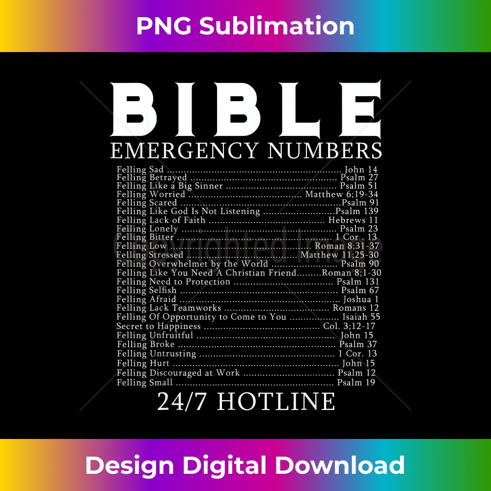 Bible Emergency Numbers T- Christians Hotline Gift Tee - Boh | Inspire ...