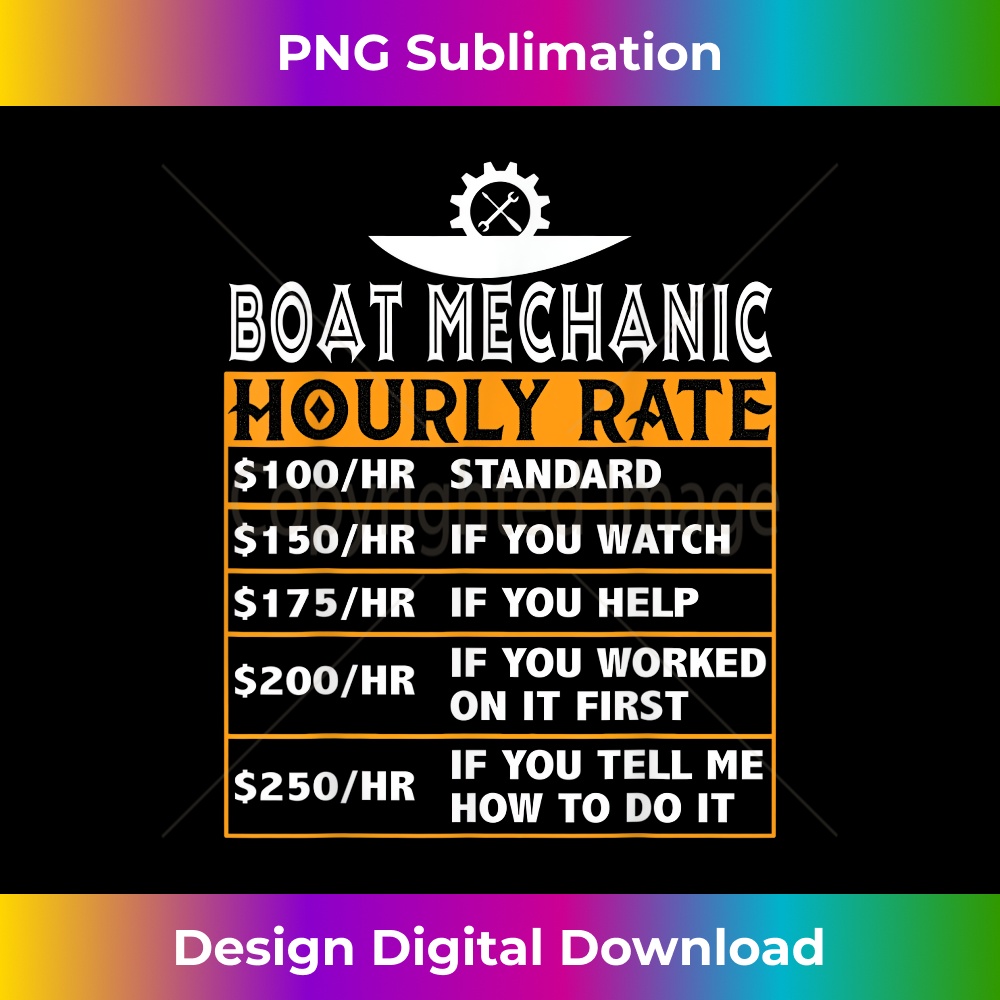 Funny Boat Mechanic Hourly Rate Mechanics Job Matching Gifts | Inspire ...