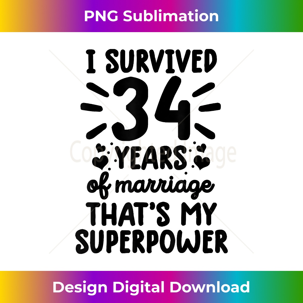 Funny Survived 34 Years of marriage 34th Wedding Anniversary | Inspire ...
