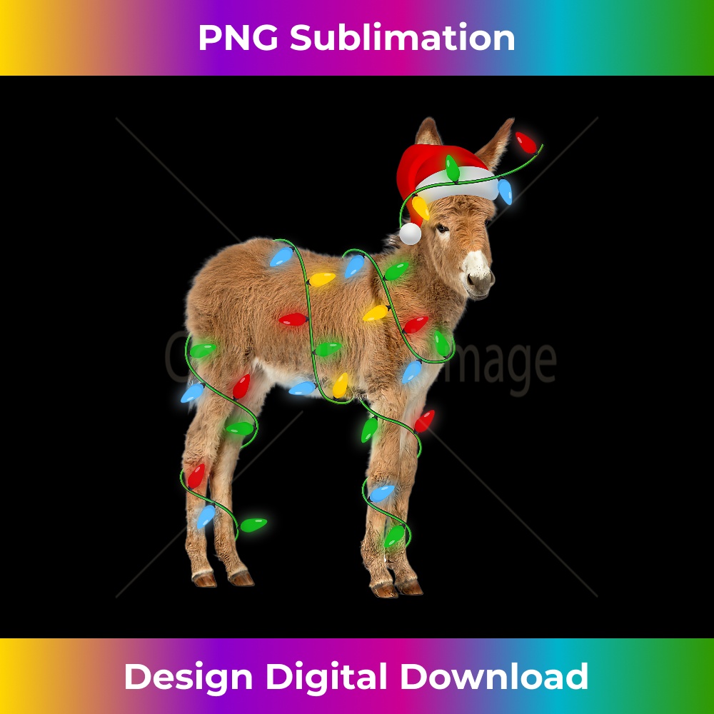Donkey Xmas Lighting Holiday Santa Donkey Christmas - Timele | Inspire ...