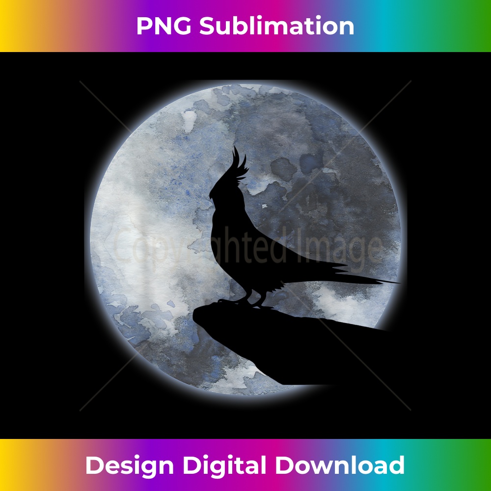 Cockatiel Silhouette Apparel, Cockatiel Parrot Bird Moon - C | Inspire ...