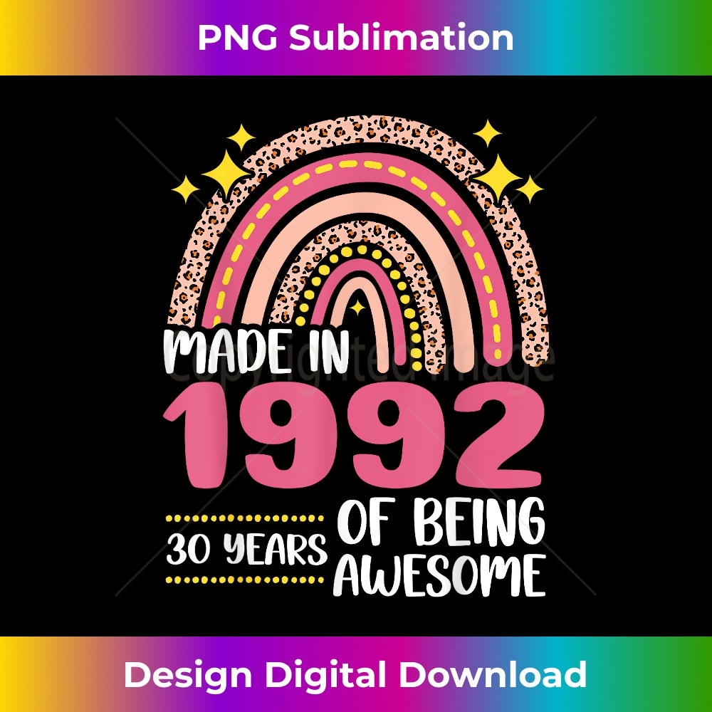 30 Years Old 30th Birthday Born in 1992 Women Girls Floral - | Inspire ...