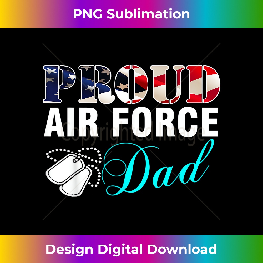 Vintage Proud Air Force Dad With American Flag Gift Veteran | Inspire ...