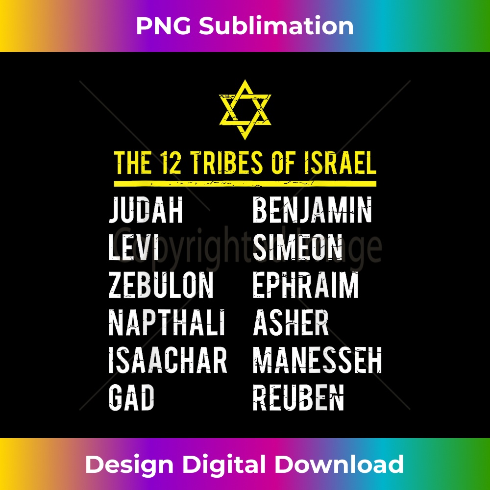 Hebrew Israelite T 12 Tribes of Israel Yah - Futuristic PNG | Inspire ...