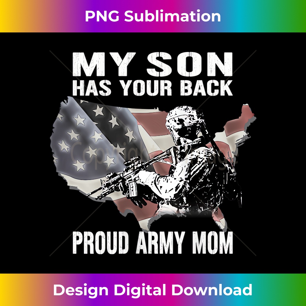 Womens My Son Has Your Back Proud Army Mom - Military Mother | Inspire ...