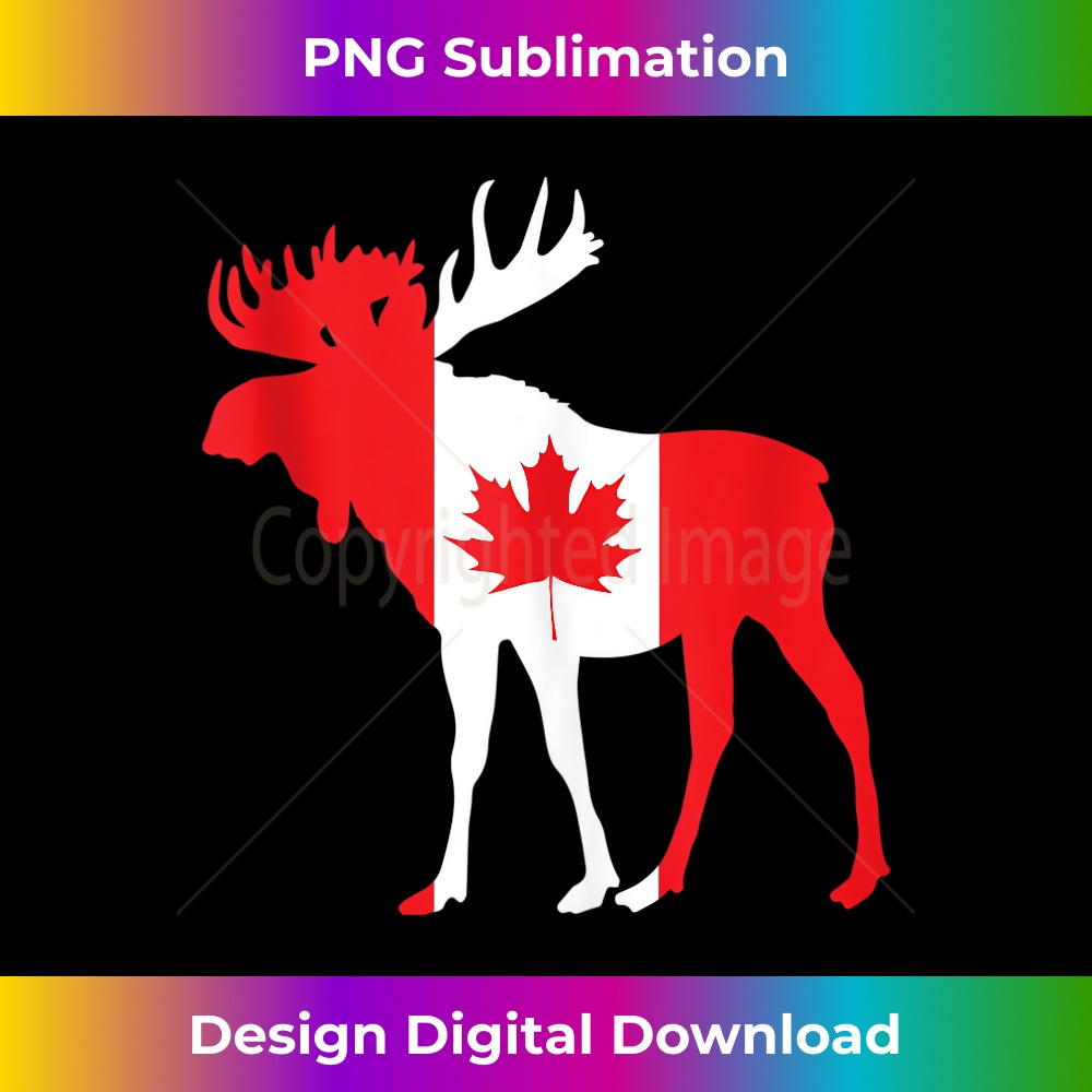 Canadian Flag Moose Canada Day Tank Top - Timeless PNG Subli | Inspire ...