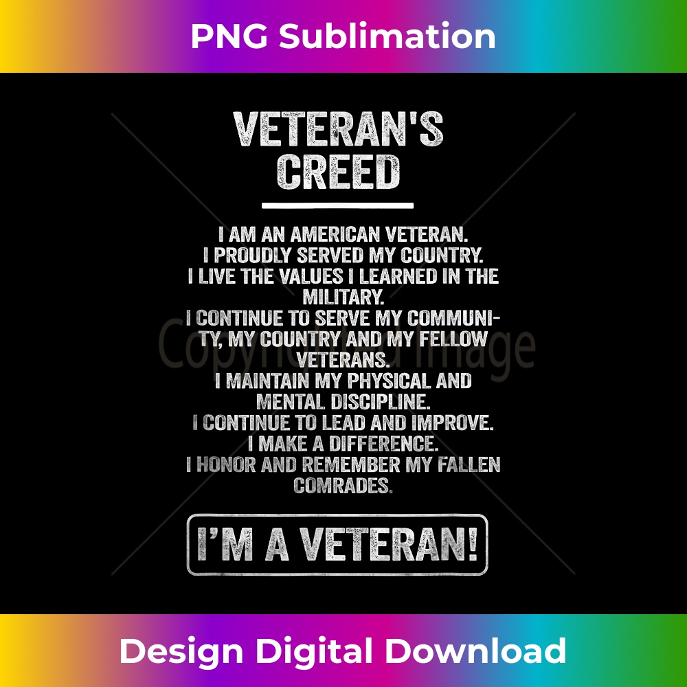 Veterans Creed I Proudly Served My Country I'm a veteran - S | Inspire ...