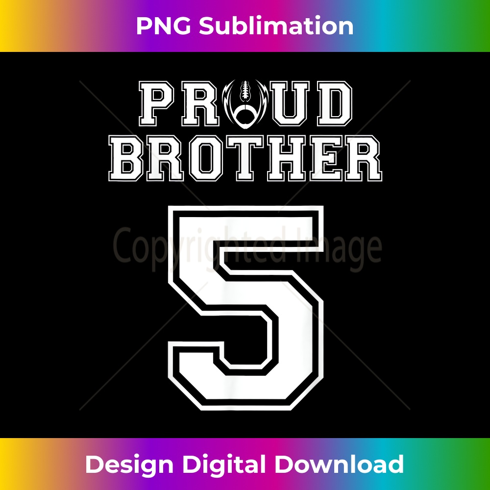 Custom Proud Football Brother Number 5 Personalized For Men | Inspire ...
