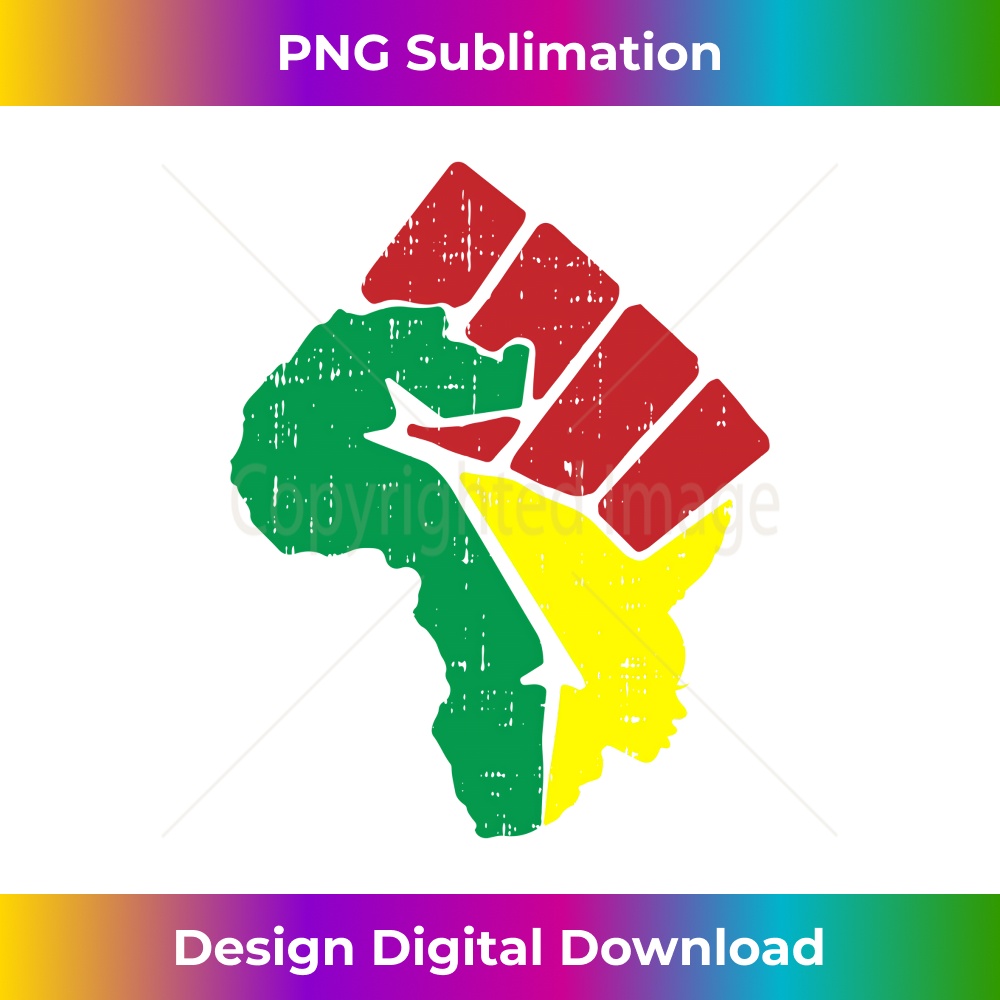 Black History Power Fist Africa Flag African American Gifts | Inspire ...