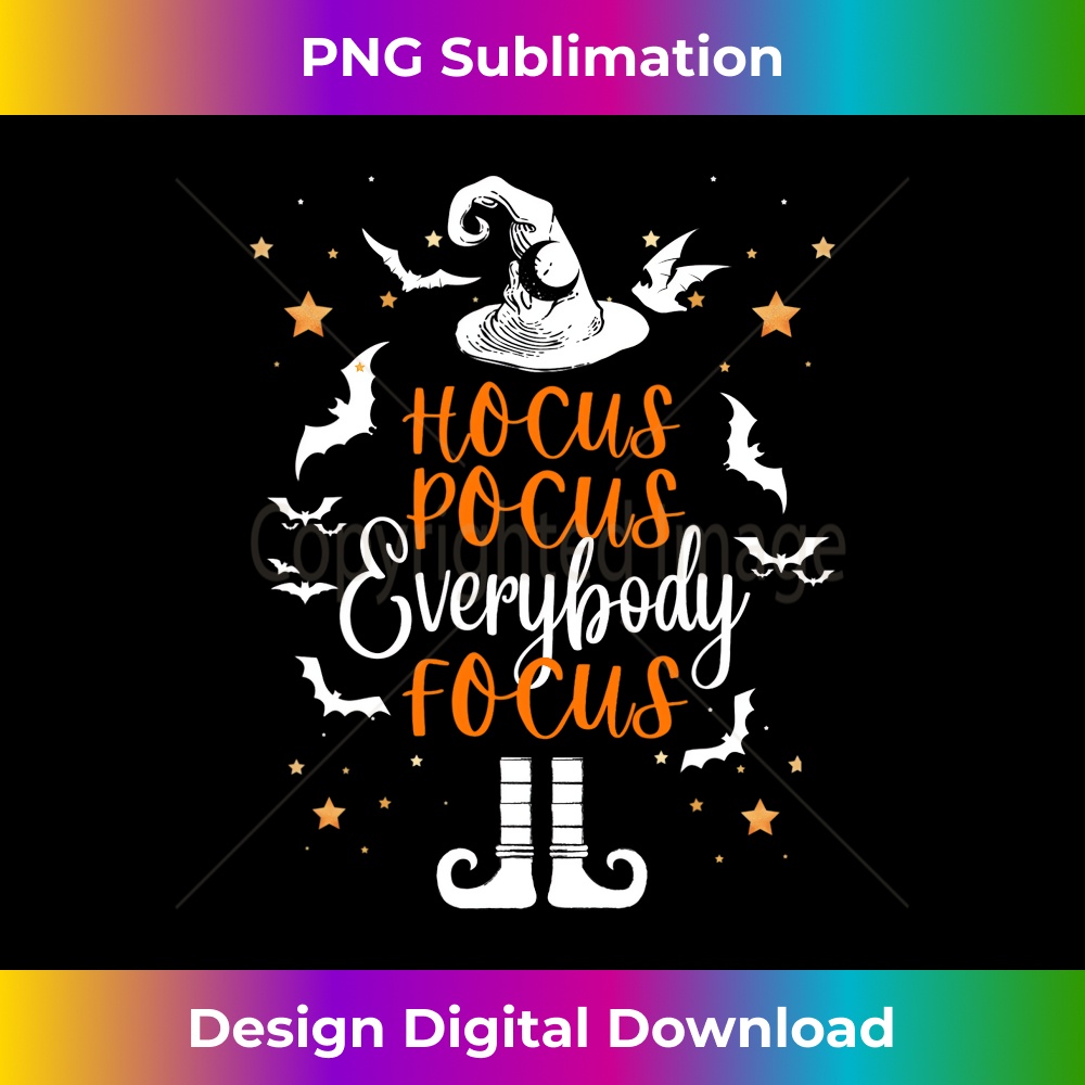 Funny Hocus Pocus Everybody Focus Halloween Teacher Long Sle | Inspire ...