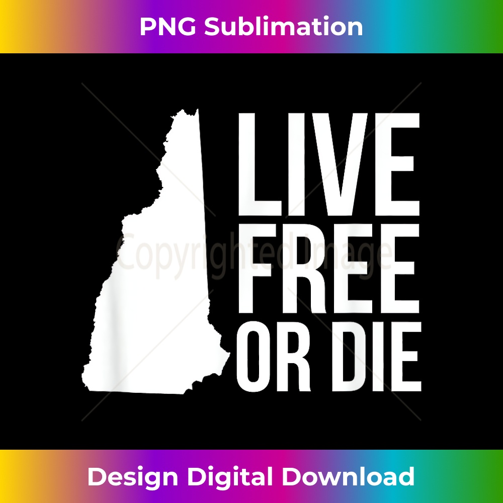 Live Free Or Die NH Motto New Hampshire Map - Futuristic PNG | Inspire ...