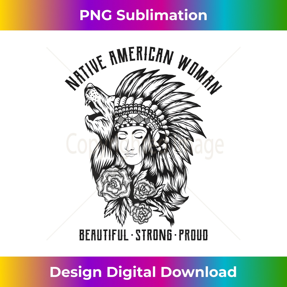 Womens Native American Woman Beautiful Strong Proud Indian G | Inspire ...