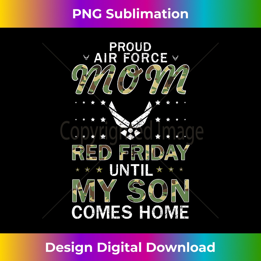Proud Air Force Mom I Wear Red-Red Friday Army - Sublimation | Inspire Uplift