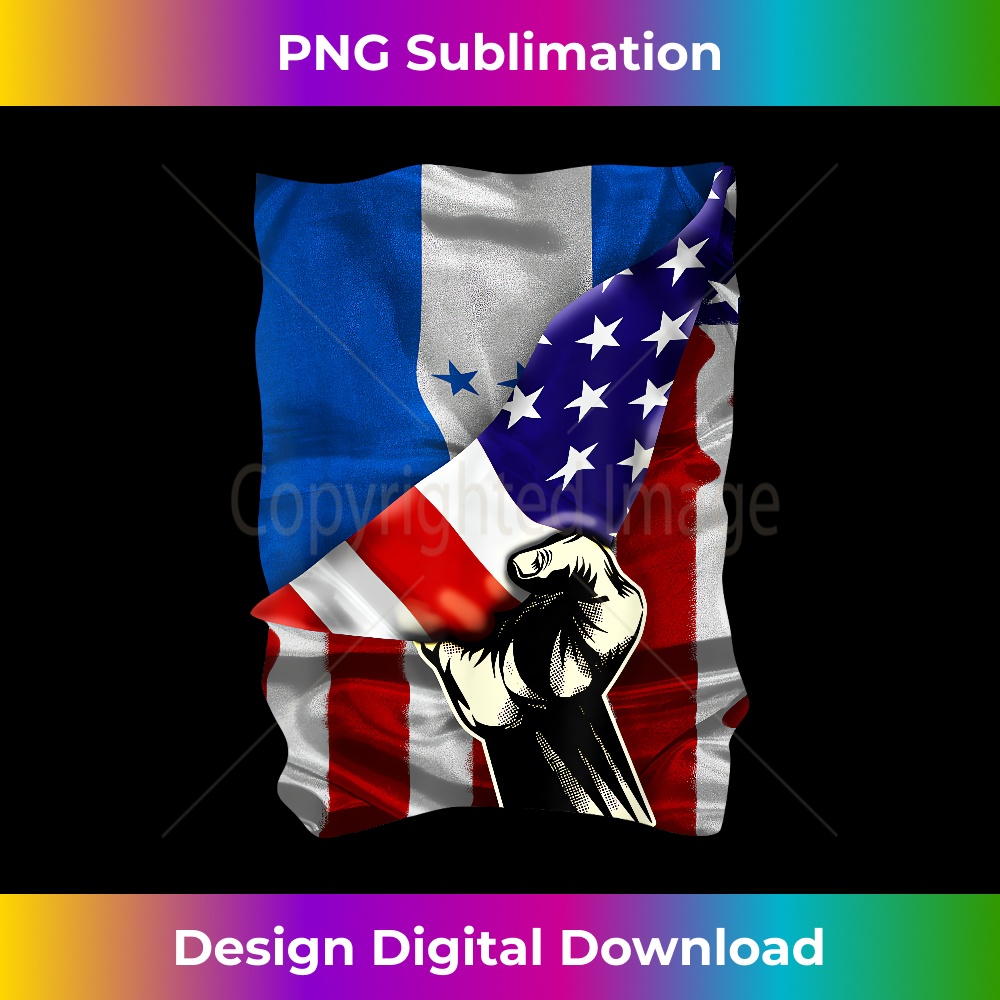 Half American Flag Honduran ROOTS USA Flag Honduras DNA - In | Inspire ...