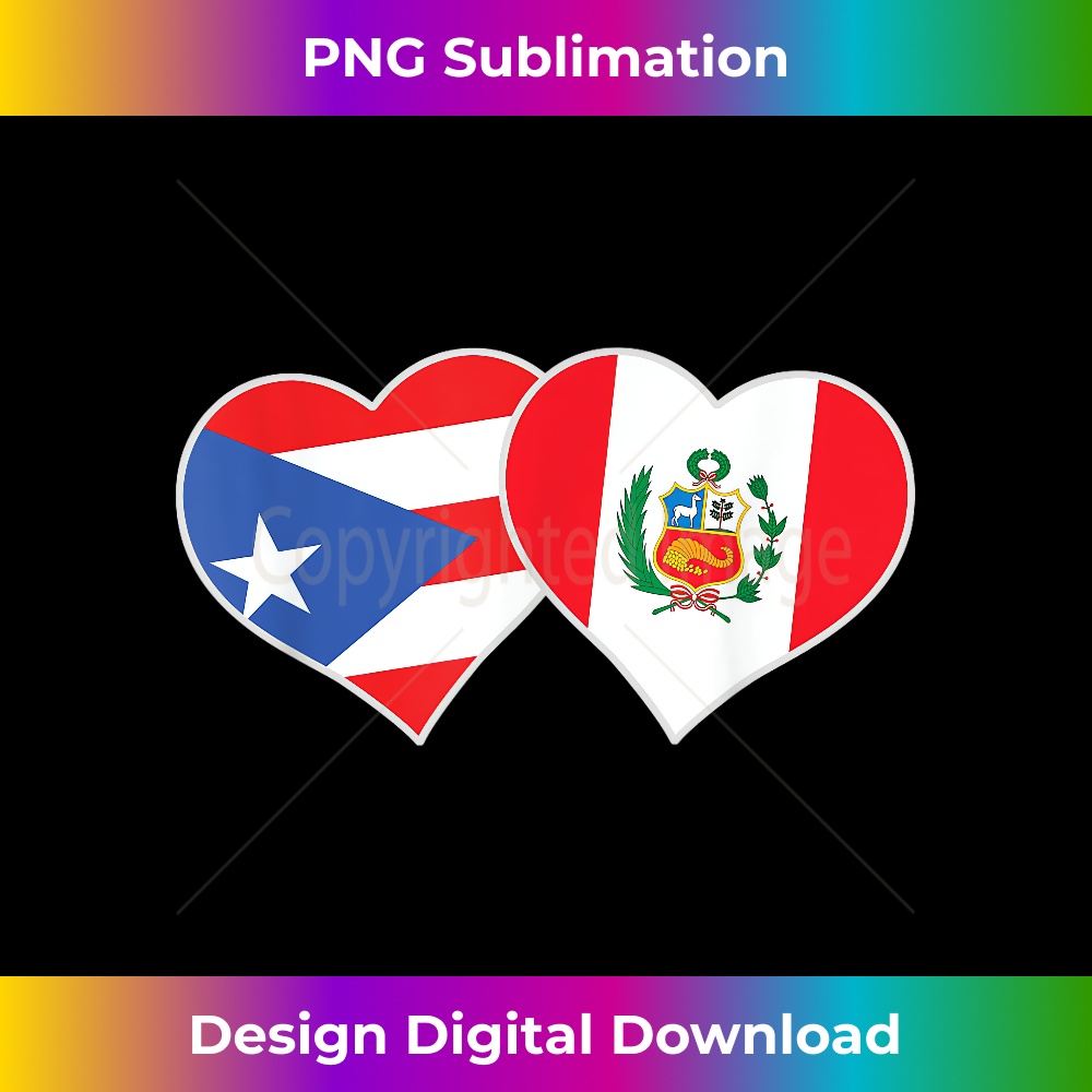 Puerto Rican and Peruvian Heart Love Peru Puerto Rico Flag - | Inspire ...
