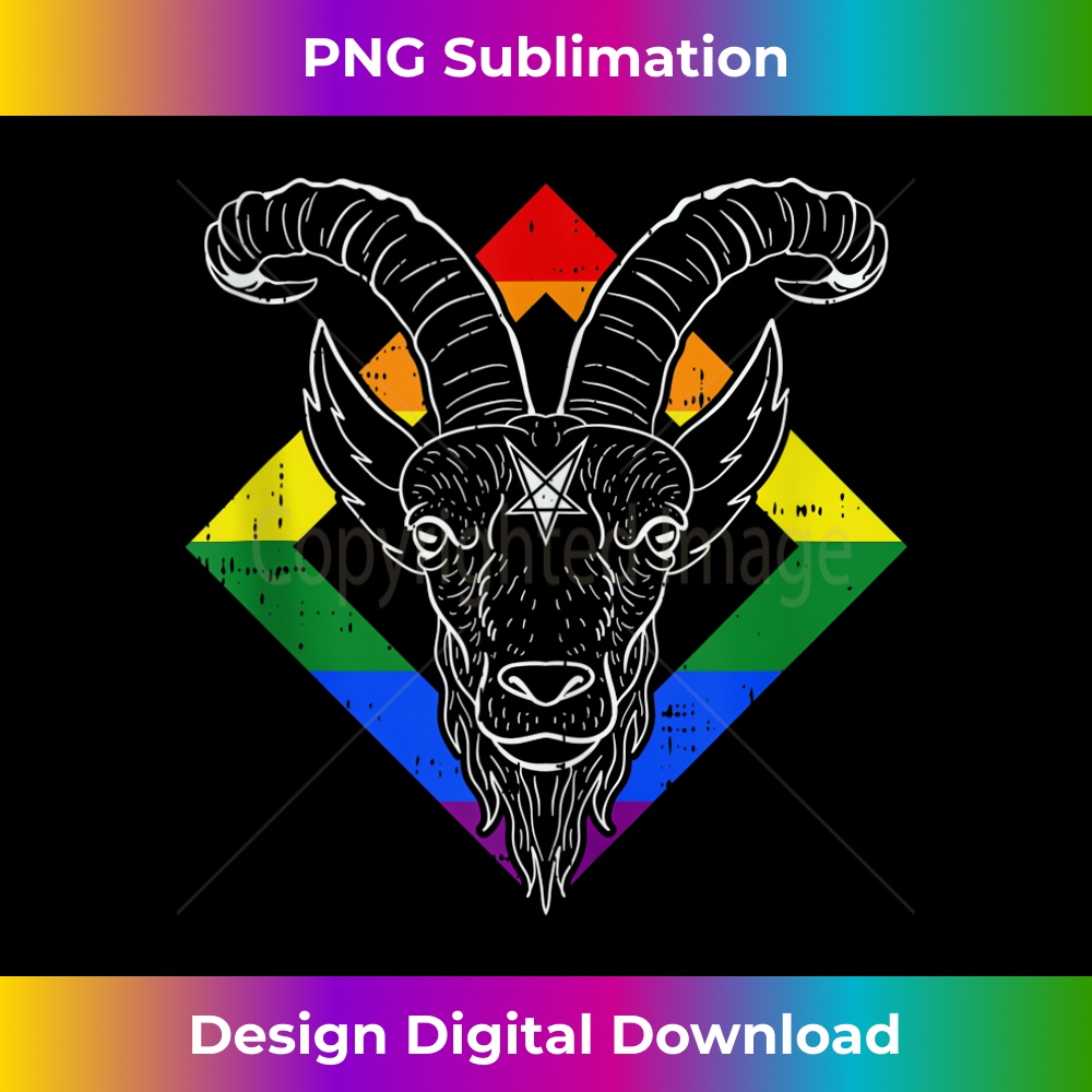 LGBT-Q Goth Gay Pride Pride Gay Baphomet Gothic Men Women Ta | Inspire ...