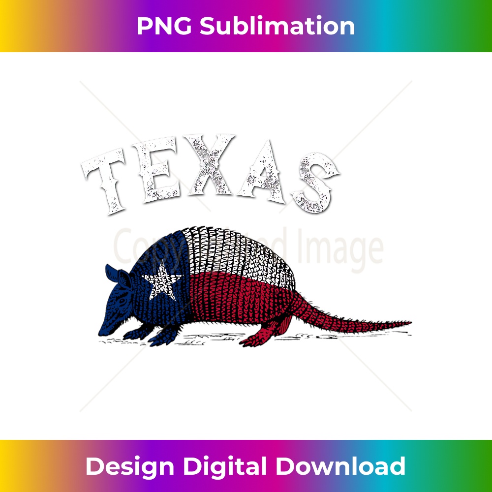 Armadillo Texas Flag Long Sleeve - Deluxe PNG Sublimation Do | Inspire ...